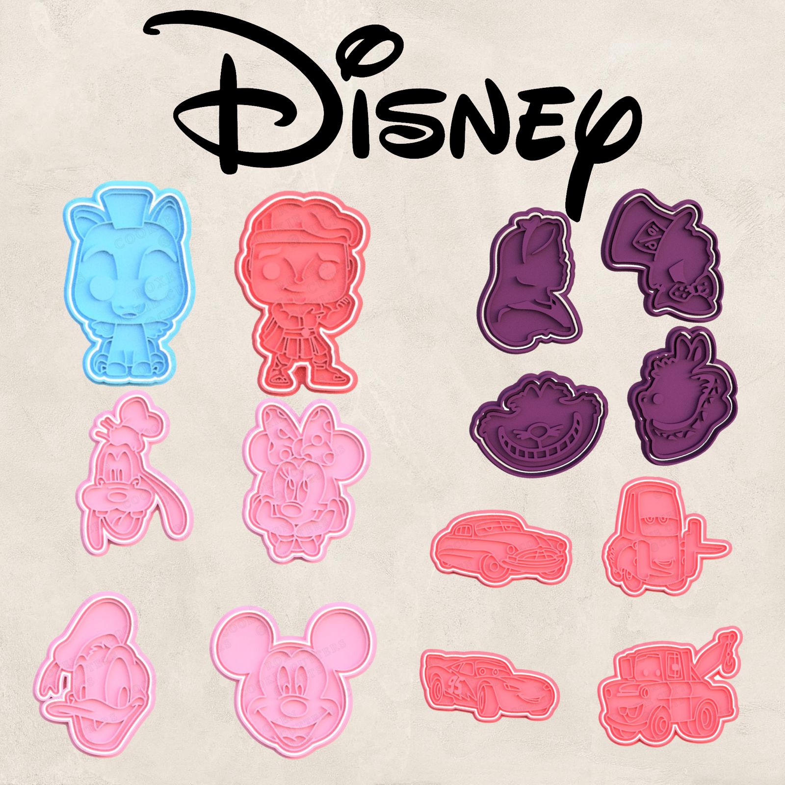 Cortadores Disney por Unidad – homeprint3d