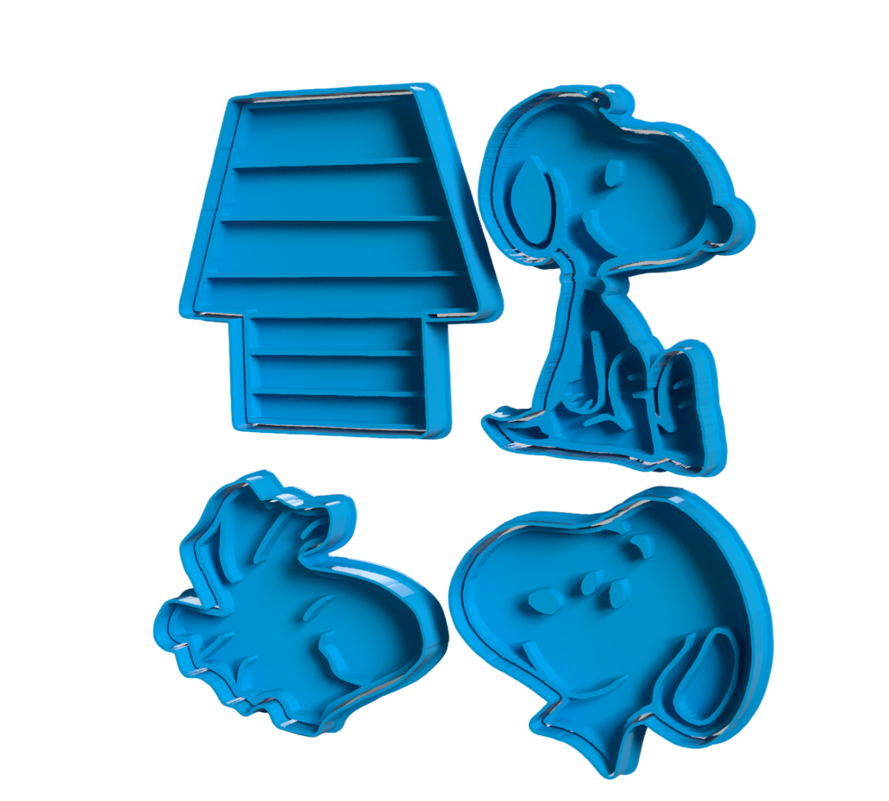 NUEVO Snoopy Pack #3 de 4 cortadores – homeprint3d
