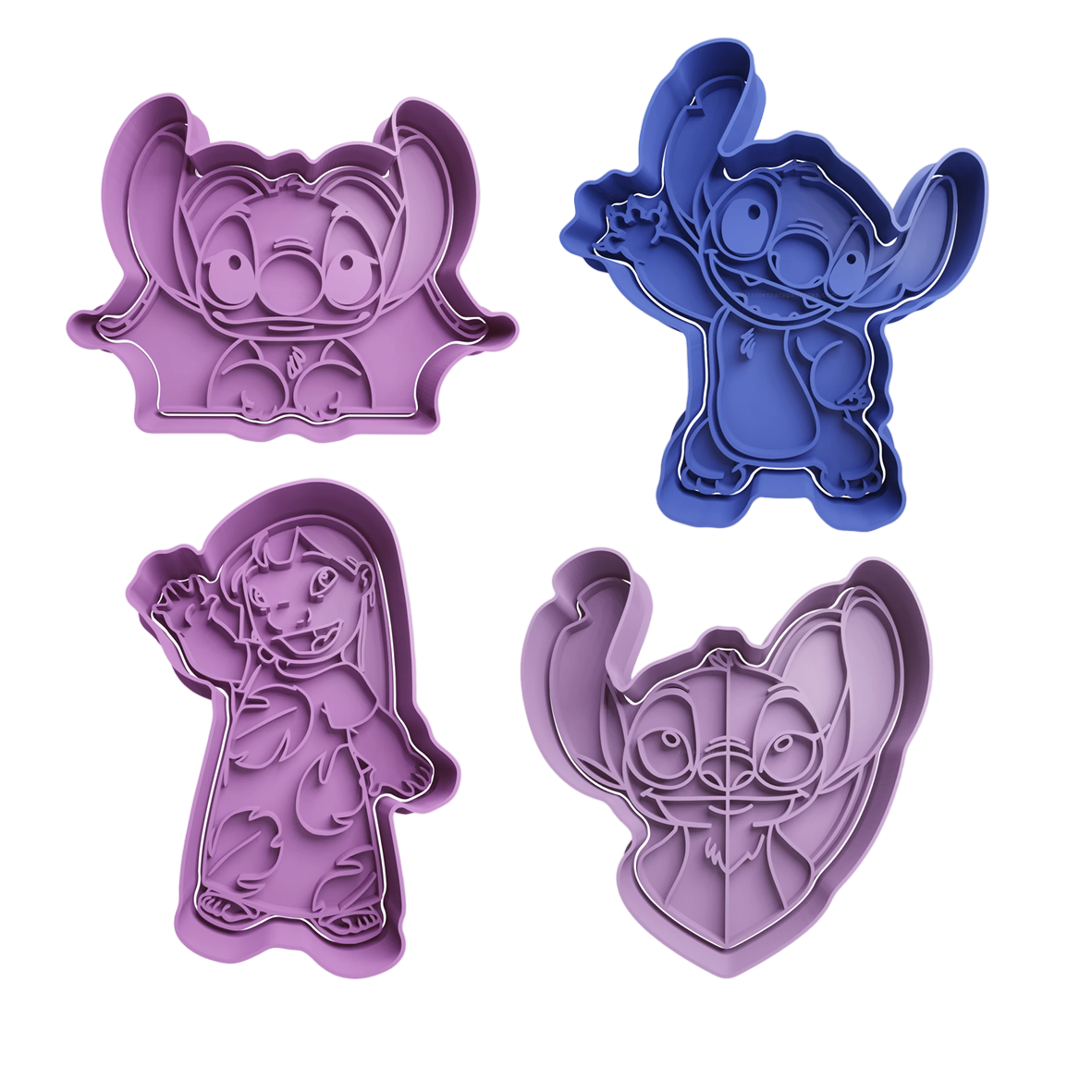 Lilo y Stitch #1 de 4 cortadores – homeprint3d