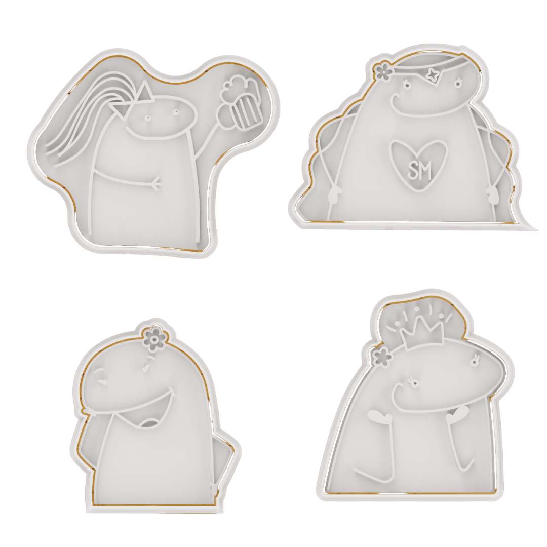 Flork #6 x Pack de 4 cortadores – homeprint3d