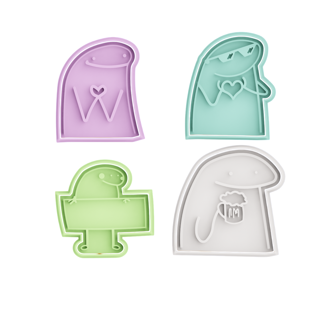 Flork #7 x Pack de 4 cortadores – homeprint3d