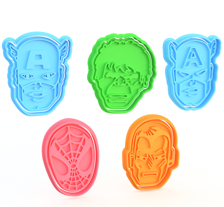 Marvel Pack de 5 cortadores – homeprint3d